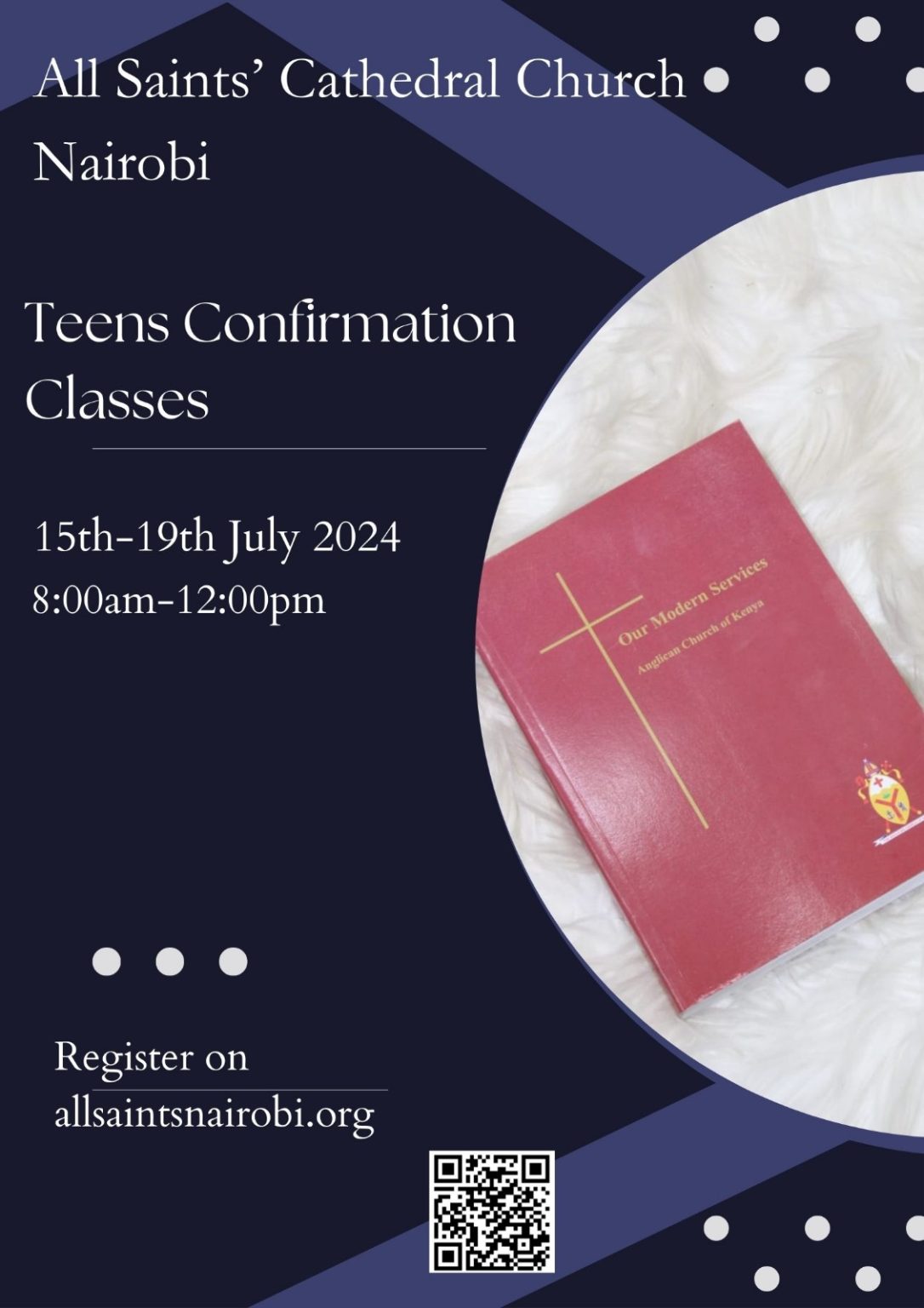 TEENS CONFIRMATION CLASSES – All Saints' Cathedral